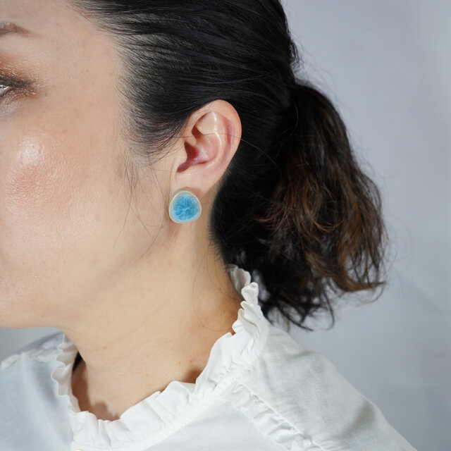 TP-259 美濃焼 パールの花型 x ヴィンテージの楕円型【 裏面レザー加工 】 | iichi 日々の暮らしを心地よくするハンドメイドやアンティークのマーケットプレイス