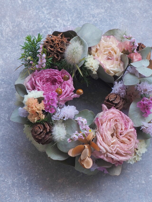 瀬戸内の森のミニリース16cm | iichi 日々の暮らしを心地よくするハンドメイドやアンティークのマーケットプレイス