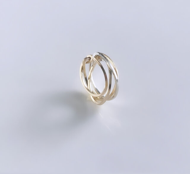 【スターターセット】 diagonalイヤーカフ14kgf×silver925 pearl clip | iichi 日々の暮らしを心地よくするハンドメイドやアンティークのマーケットプレイス