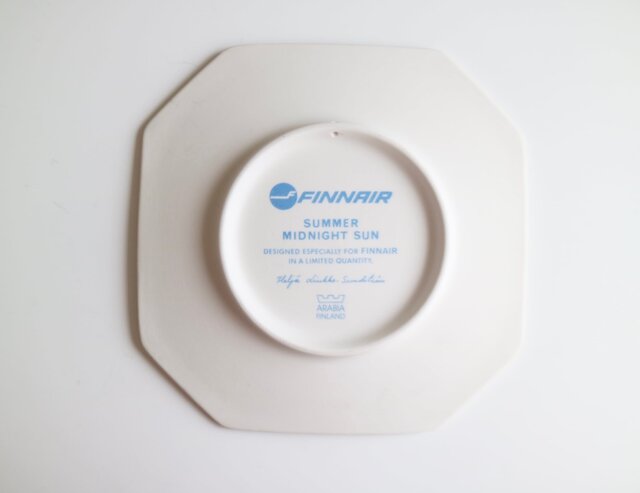 ARABIA×FINNAIR / Helja ヘルヤ summer midnight sun 陶板 No.5641 | iichi 日々の暮らしを心地よくするハンドメイドやアンティークの ...