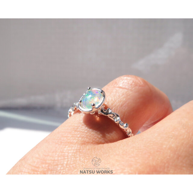 エチオピア オパール リング / Ethiopian Opal Ring | iichi 日々の暮らしを心地よくするハンドメイドやアンティークのマーケットプレイス
