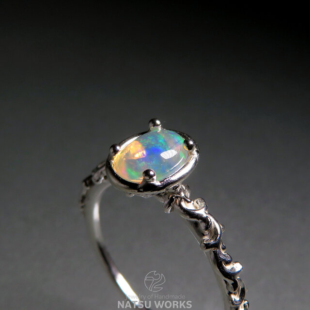 エチオピア オパール リング / Ethiopian Opal Ring | iichi 日々の暮らしを心地よくするハンドメイドやアンティークのマーケットプレイス