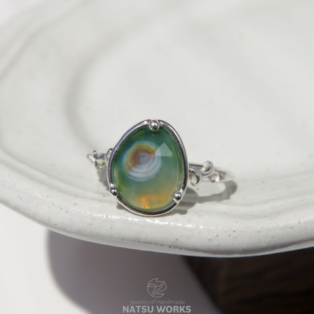 オーシャン ジャスパー リング / Ocean Jasper Ring 1 | iichi 日々の暮らしを心地よくするハンドメイドやアンティークのマーケットプレイス