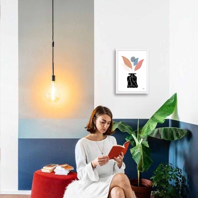 Leaf 植物 送料無料 イラスト A4〜A0 ポスター アートポスター アートsei検索新着順 3241 | iichi 日々の暮らしを心地よくするハンドメイドやアンティークのマーケットプレイス