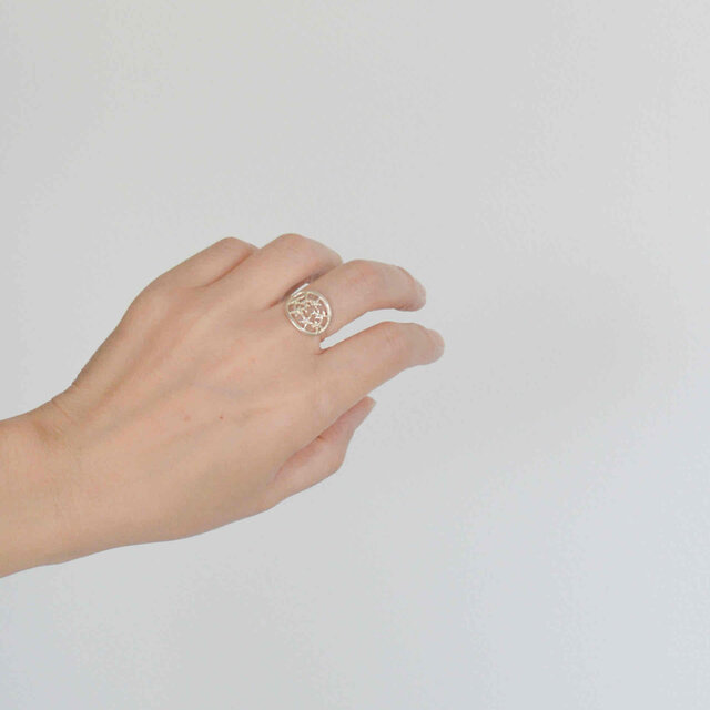 満開のみかん畑リング | iichi 日々の暮らしを心地よくするハンドメイドやアンティークのマーケットプレイス