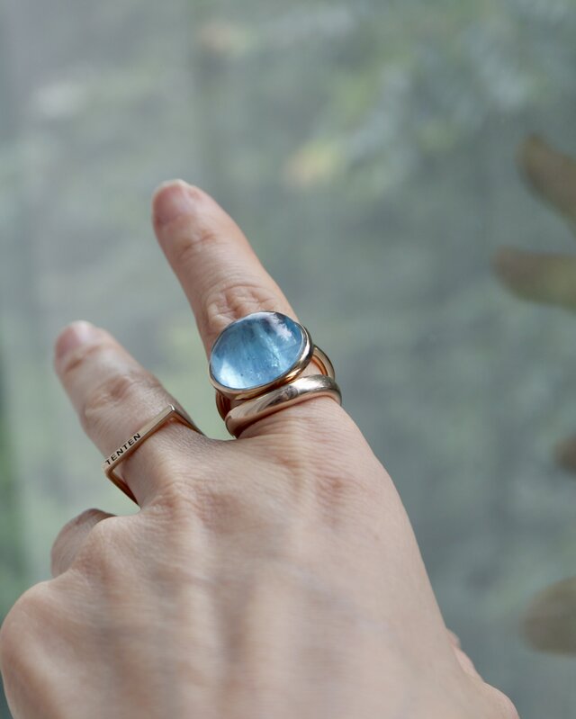 K10[人魚のaquamarine]ring | iichi 日々の暮らしを心地よくするハンドメイドやアンティークのマーケットプレイス