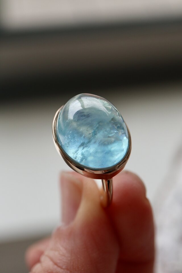 K10[人魚のaquamarine]ring | iichi 日々の暮らしを心地よくするハンドメイドやアンティークのマーケットプレイス