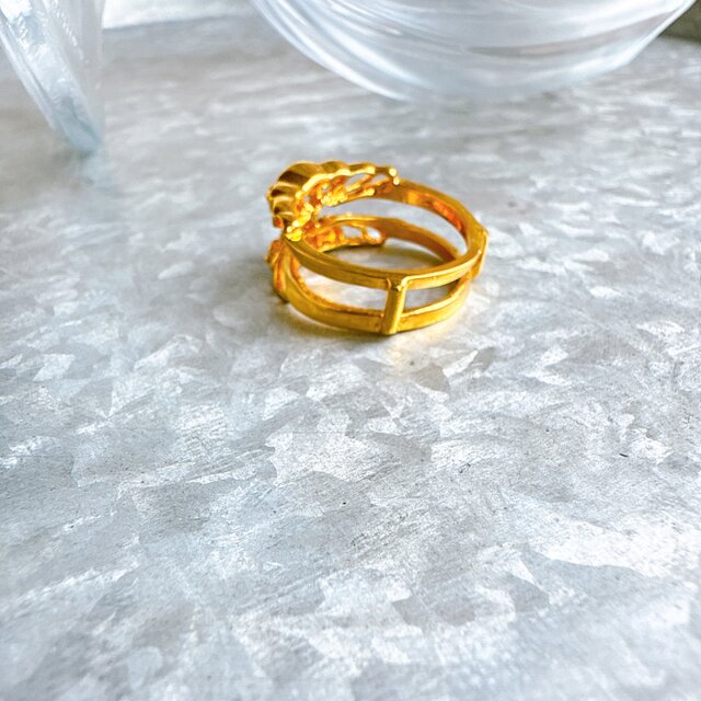 RA97-【 AVON 】エイボン・ヴィンテージリング 1998 Gold-tone Cubic Zirconia | iichi 日々の暮らしを心地よくするハンドメイドやアンティークの ...