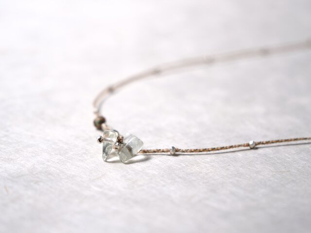 -Lybyan grass- code necklace | iichi 日々の暮らしを心地よくするハンドメイドやアンティークのマーケットプレイス