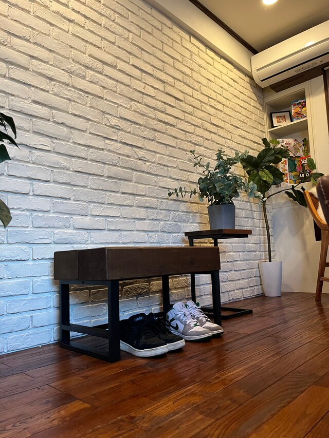 【3日以内発送】どっしり ベンチ 長椅子 椅子 センターテーブル 腰掛け 幅74 奥行40 高さ42cm | iichi 日々の暮らしを心地よくするハンドメイドやアンティークのマーケットプレイス