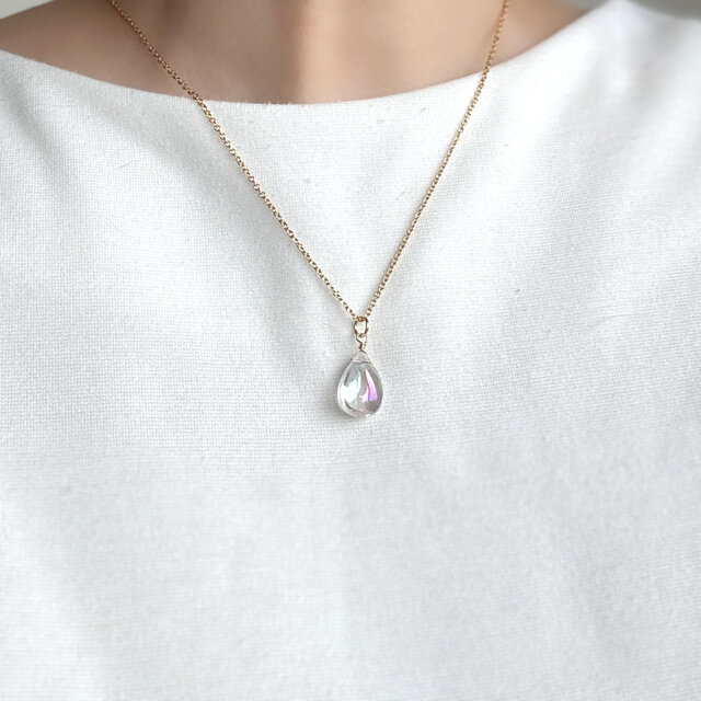 8wayで楽しめる 天然石着せ替えネックレス 寒色系 サージカルステンレス --Dress up-- | iichi 日々の暮らしを心地よくするハンドメイドやアンティークのマーケットプレイス