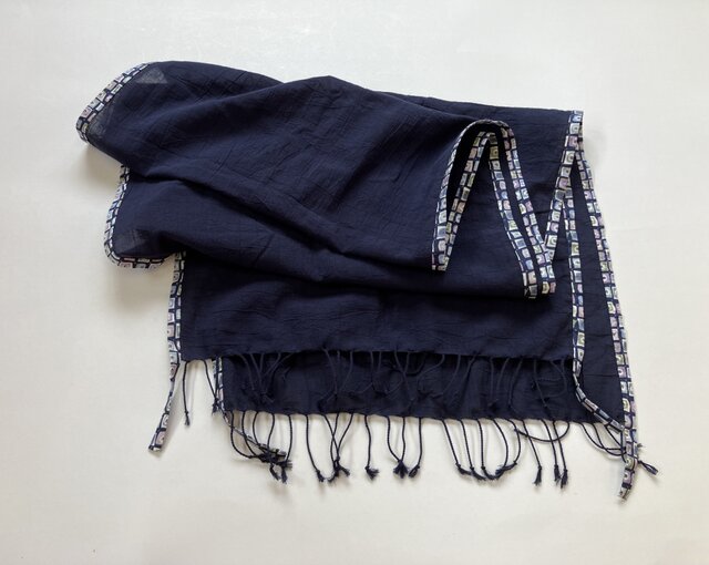 コットンボイルワッシャーのストール リバティ Joshua | iichi 日々の暮らしを心地よくするハンドメイドやアンティークのマーケットプレイス