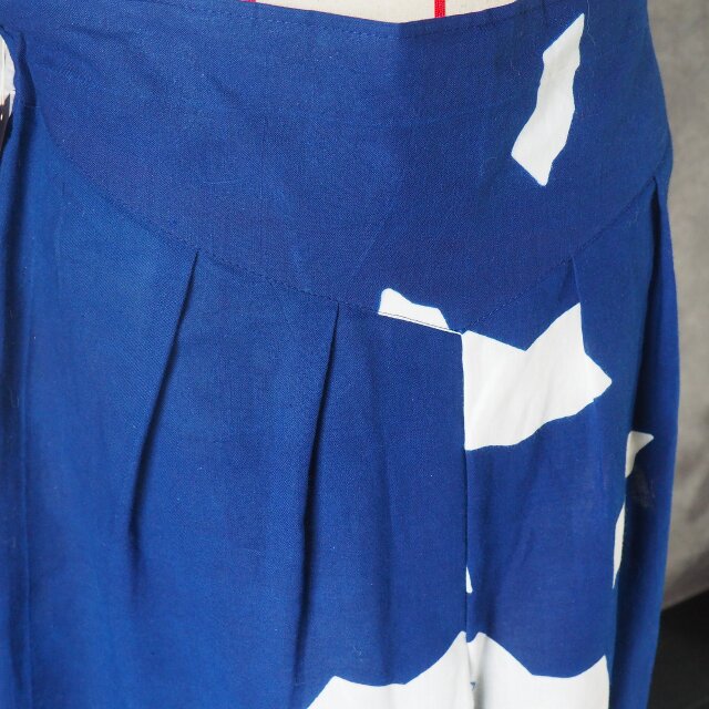 セットアップ ワイドパンツ+ブラウス 扇子文様 浴衣をリメイク set0005 / 古布 ゆかた 着物 ボトムス | iichi 日々の暮らしを心地よくするハンドメイドやアンティークの ...