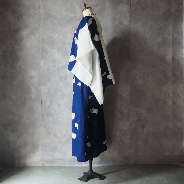 セットアップ ワイドパンツ+ブラウス 扇子文様 浴衣をリメイク set0005 / 古布 ゆかた 着物 ボトムス | iichi 日々の暮らしを心地よくするハンドメイドやアンティークの ...