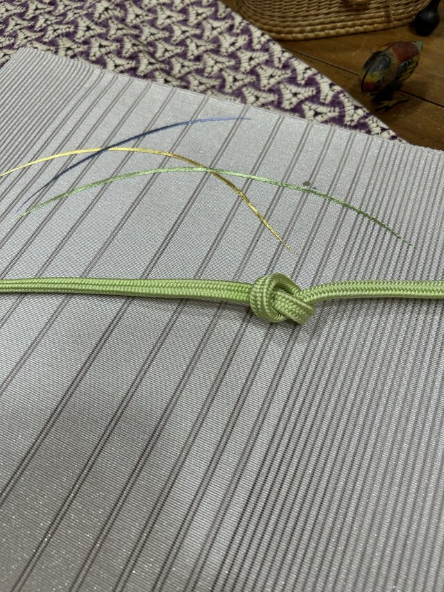 正絹 絽綴れ 朝顔手刺繍 なごや帯 | iichi 日々の暮らしを心地よくするハンドメイドやアンティークのマーケットプレイス