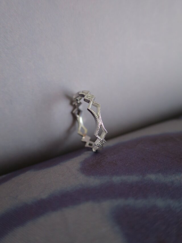 SV Sword diamond ring | iichi 日々の暮らしを心地よくするハンドメイドやアンティークのマーケットプレイス