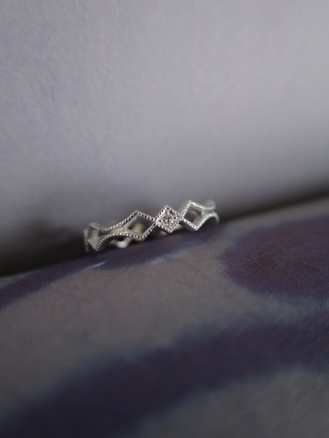 SV Sword diamond ring | iichi 日々の暮らしを心地よくするハンドメイドやアンティークのマーケットプレイス