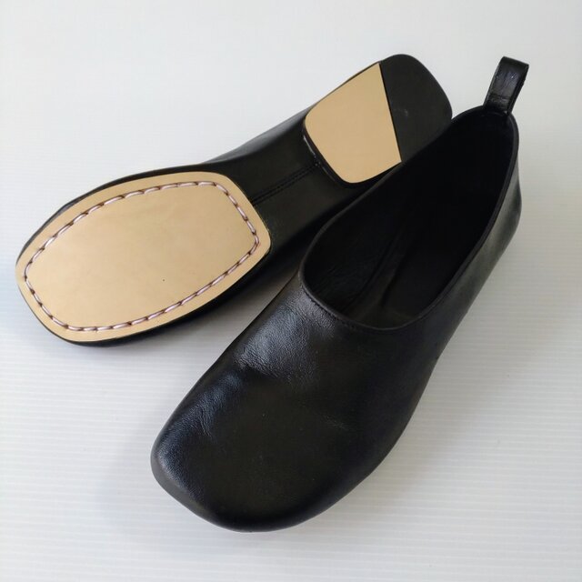 送料無料 本革バレエシューズ 無料サイズ調整 色変更可 外反母趾 大人可愛い 本革 22cm～26cm | iichi 日々の暮らしを心地よくするハンドメイドやアンティークのマーケットプレイス