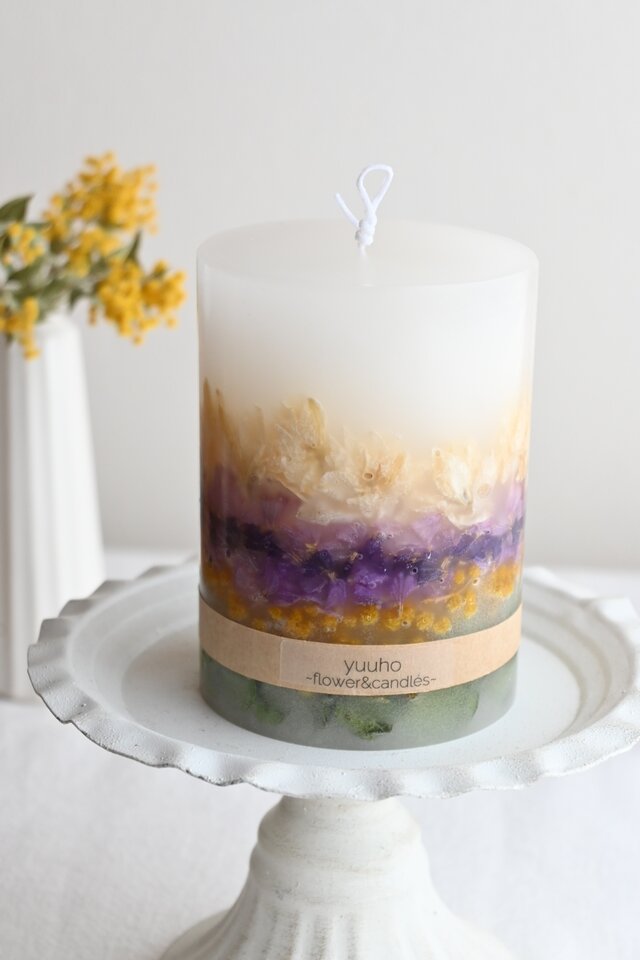 Botanical Candle① | iichi 日々の暮らしを心地よくするハンドメイドやアンティークのマーケットプレイス