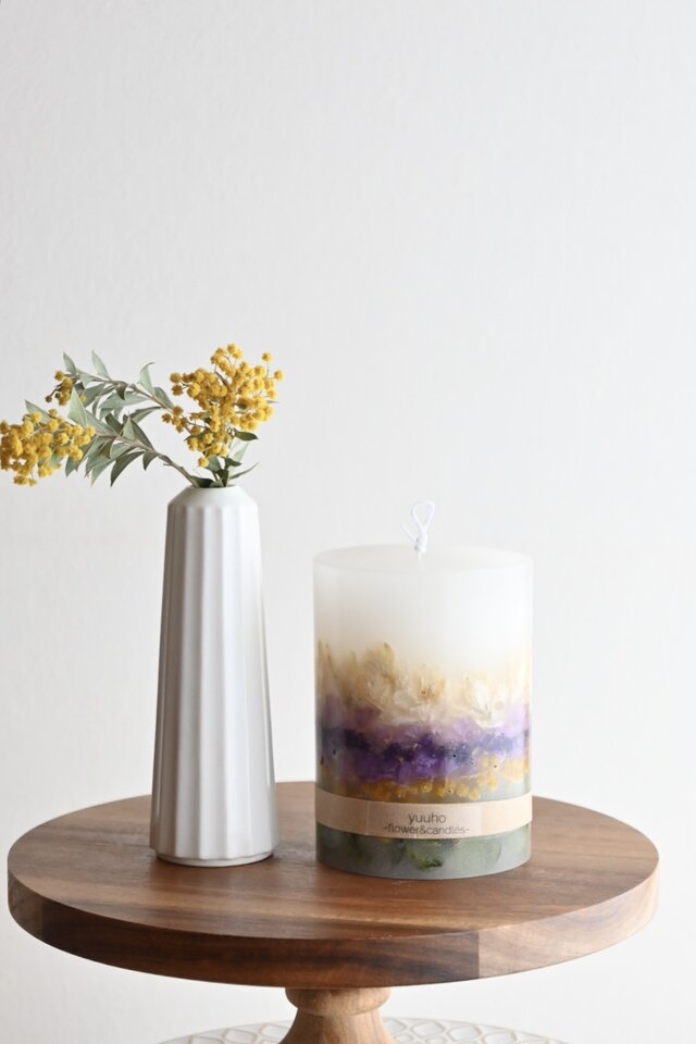 Botanical Candle① | iichi 日々の暮らしを心地よくするハンドメイドやアンティークのマーケットプレイス