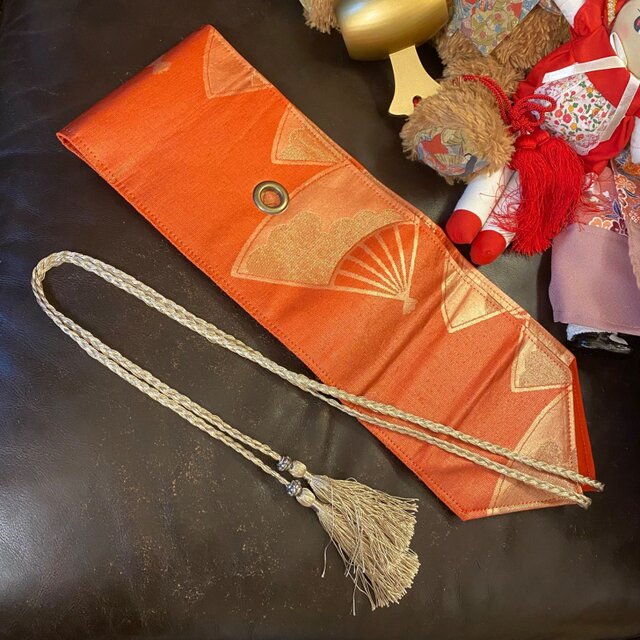 着物リメイク ミニミディ ワンピース ドレス 洗える 化繊 名古屋帯サッシュベルト 和洋折衷 木漏れ日のような色彩KW-978 | iichi 日々の暮らしを心地よくするハンドメイドや ...