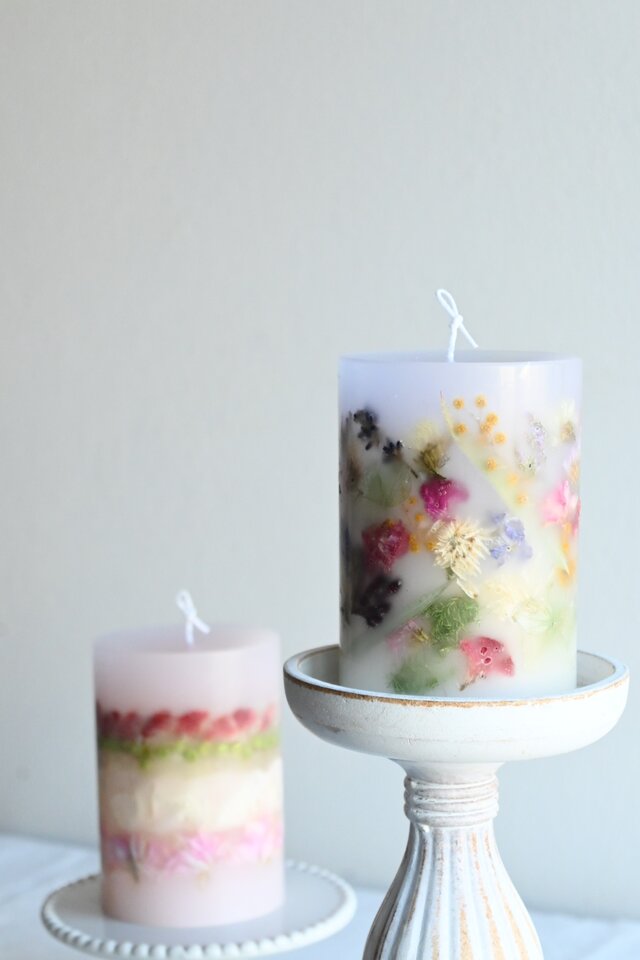 Botanical Candle③ | iichi 日々の暮らしを心地よくするハンドメイドやアンティークのマーケットプレイス