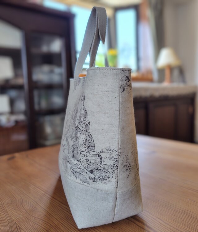 トワルドジュイ*綿麻*トートバッグ | iichi 日々の暮らしを心地よくするハンドメイドやアンティークのマーケットプレイス