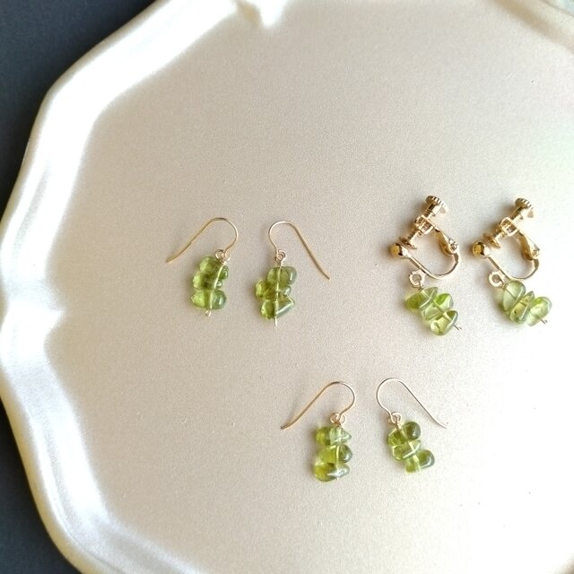 peridot 14kgf (8月の誕生石ペリドット) | iichi 日々の暮らしを心地よくするハンドメイドやアンティークのマーケットプレイス