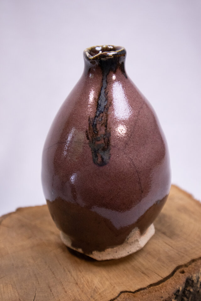 紫銅窯変2025 わびとっくり 25ht5 | iichi 日々の暮らしを心地よくするハンドメイドやアンティークのマーケットプレイス