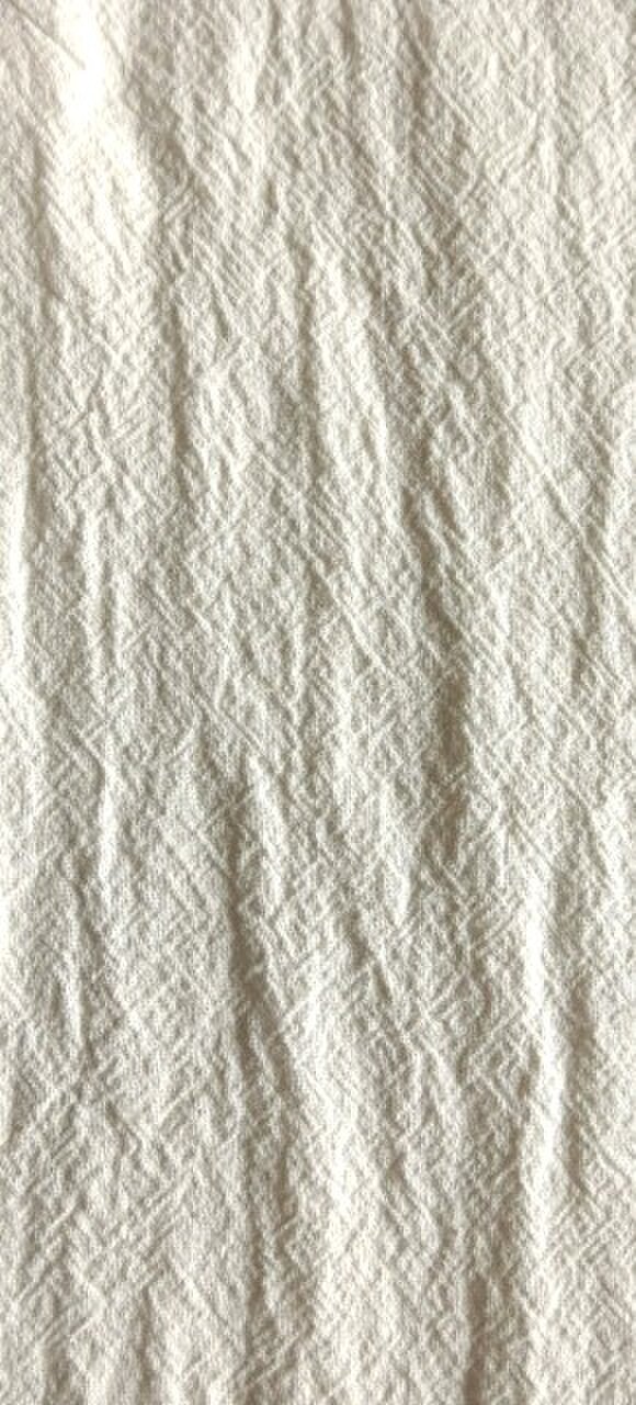 ハンドメイド ノースリーブワンピース ML ミルク綿麻シボワッシャー加工 ポケット | iichi 日々の暮らしを心地よくするハンドメイドやアンティークのマーケットプレイス