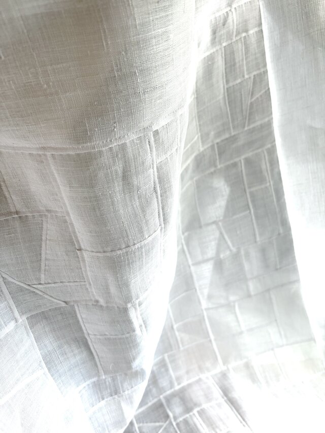 潔い真っ白なポジャギ モシ布 no.6 | iichi 日々の暮らしを心地よくするハンドメイドやアンティークのマーケットプレイス