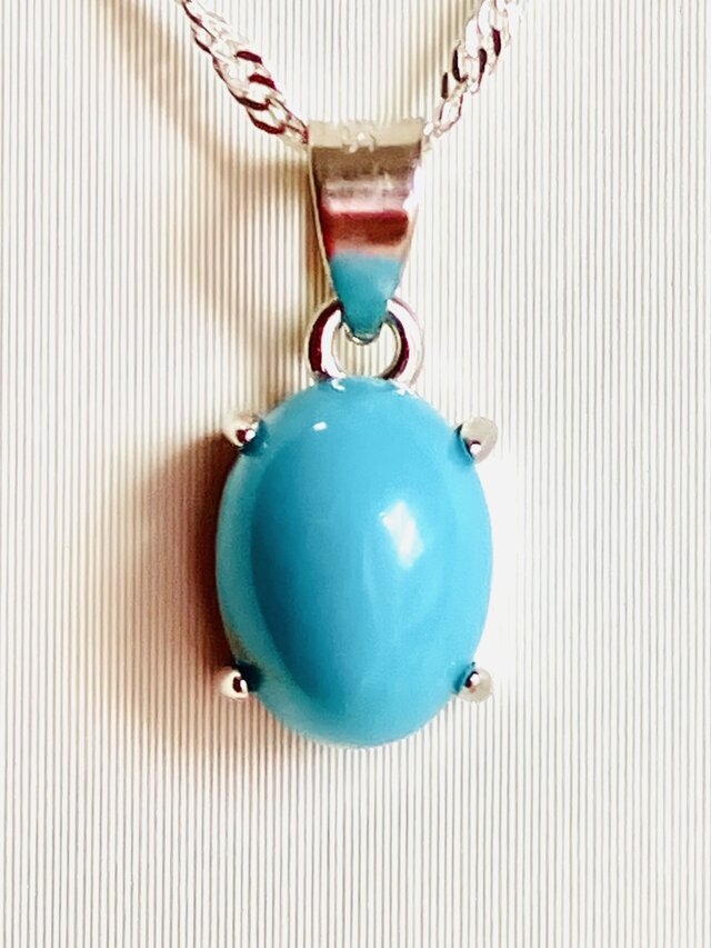 送料込み 40cm 8×6ミリ USAアリゾナ産 キングマンターコイズネックレス シルバー925チェーン ! | iichi 日々の暮らしを心地よくするハンドメイドやアンティークのマーケットプレイス