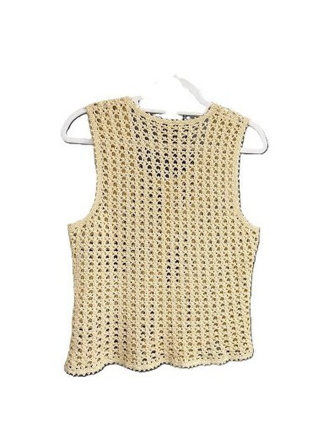 ＜夏糸＞薄いイエロー系のタンクトップ | iichi 日々の暮らしを心地よくするハンドメイドやアンティークのマーケットプレイス