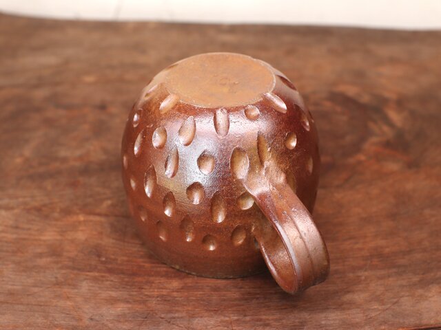 備前焼 コーヒーカップ(丸) c4-004 | iichi 日々の暮らしを心地よくするハンドメイドやアンティークのマーケットプレイス