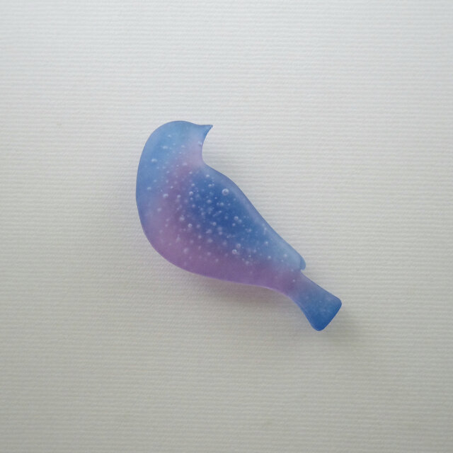 鳥のオブジェ[紫陽花色]② | iichi 日々の暮らしを心地よくするハンドメイドやアンティークのマーケットプレイス