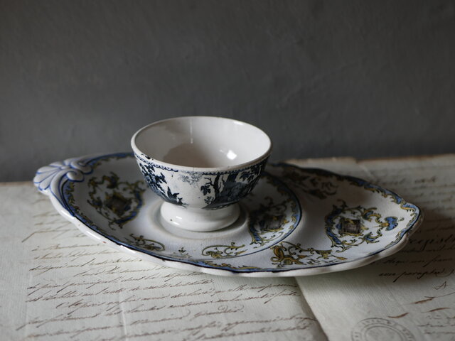 GIEN ジアン アンティークプレート フランスアンティーク アンティークのある暮らし | iichi 日々の暮らしを心地よくするハンドメイドやアンティークのマーケットプレイス