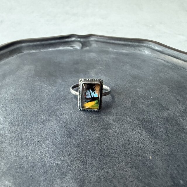 【143】モルフォ蝶の楽園 – トーマス・L・モット アンティークリング | iichi 日々の暮らしを心地よくするハンドメイドやアンティークのマーケットプレイス