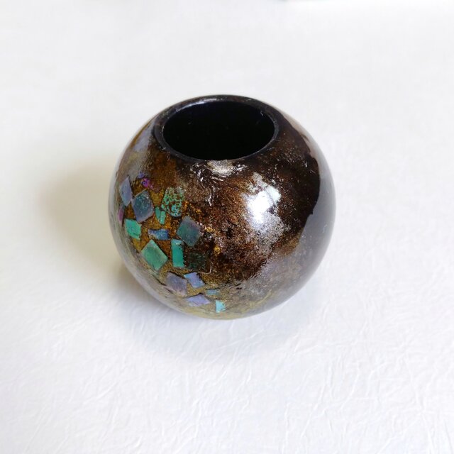 輪島塗 煌めく銀河（螺鈿入） 漆 BALL | iichi 日々の暮らしを心地よくするハンドメイドやアンティークのマーケットプレイス