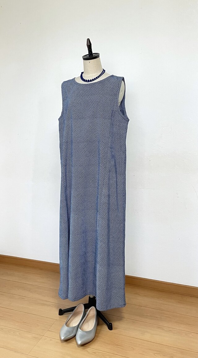 ＊浴衣リメイク＊浴衣のワンピース・F（Lサイズ・竺仙） | iichi 日々の暮らしを心地よくするハンドメイドやアンティークのマーケットプレイス