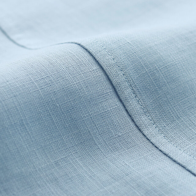 大人のTシャツに。リネンのワイドプルオーバーブラウス（ホリゾンブルー）TP34 | iichi 日々の暮らしを心地よくするハンドメイドやアンティークのマーケットプレイス