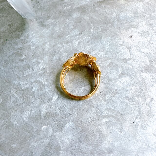 RA102-【 AVON 】エイボン・ヴィンテージリング 1970s Gold Tone Pink Rose Ring | iichi 日々の暮らしを心地よくするハンドメイドやアンティークの ...