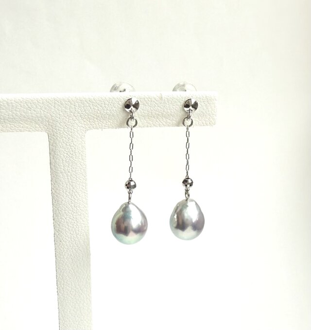 あこやパール ピアス sn | iichi 日々の暮らしを心地よくするハンドメイドやアンティークのマーケットプレイス
