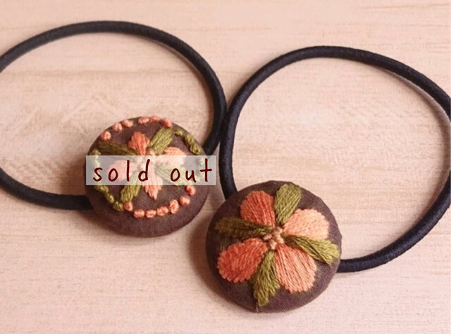 *Always*金木犀のヘアゴム | iichi 日々の暮らしを心地よくするハンドメイドやアンティークのマーケットプレイス