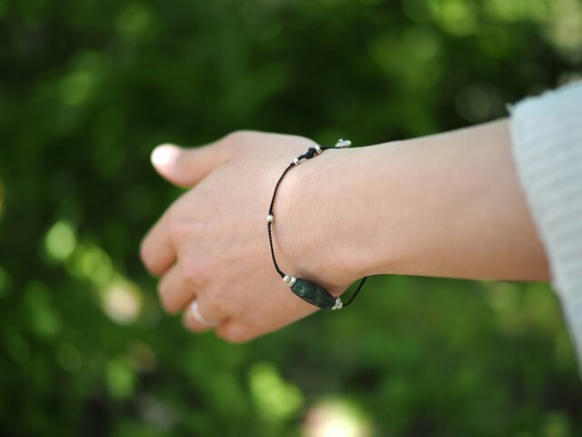 -Pyu old beads- code bracelet | iichi 日々の暮らしを心地よくするハンドメイドやアンティークのマーケットプレイス
