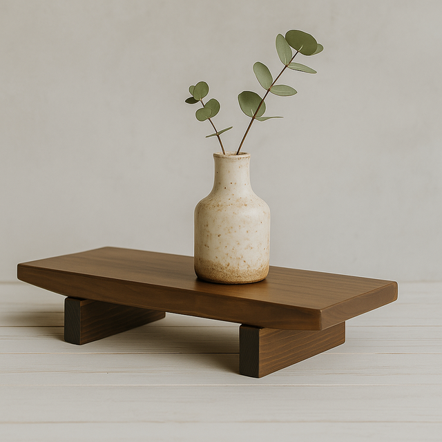 無垢材の花台・飾り台｜アンティークブラウン｜幅50cm | iichi 日々の暮らしを心地よくするハンドメイドやアンティークのマーケットプレイス