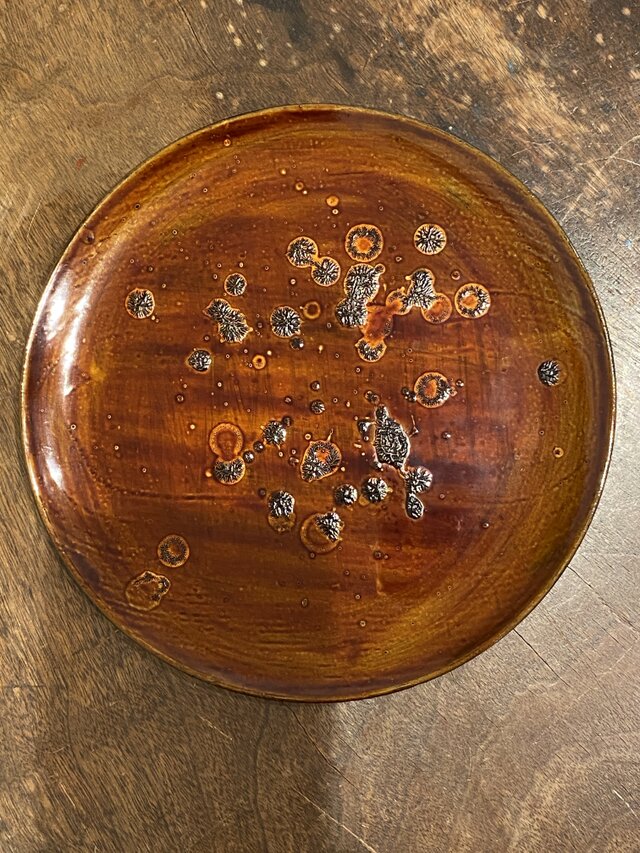 銀蒔き平皿(21cm) しゃぼん玉 | iichi 日々の暮らしを心地よくするハンドメイドやアンティークのマーケットプレイス