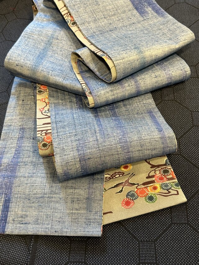 唯屋オリジナル 紅型半幅帯 | iichi 日々の暮らしを心地よくするハンドメイドやアンティークのマーケットプレイス