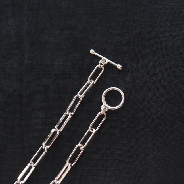 期間限定予約品【80cm・Silver Plane Necklace】チェーンネックレス（small） | iichi 日々の暮らしを心地よくするハンドメイドやアンティークのマーケットプレイス