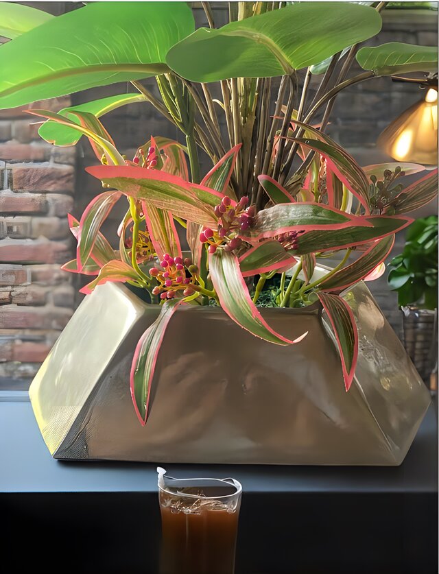 光触媒 人工観葉植物 ウォールグリーン フェイクグリーン アレカヤシアレンジ80 | iichi 日々の暮らしを心地よくするハンドメイドやアンティークのマーケットプレイス