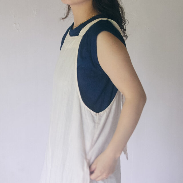 kito - organic tanktop / 群青色/ 藍染め | iichi 日々の暮らしを心地よくするハンドメイドやアンティークのマーケットプレイス